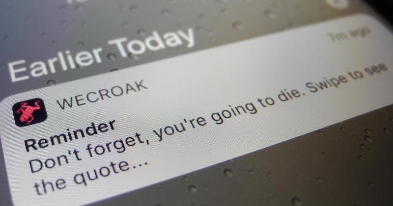 "WeCroak"-App erinnert an den sicheren Tod | GMX