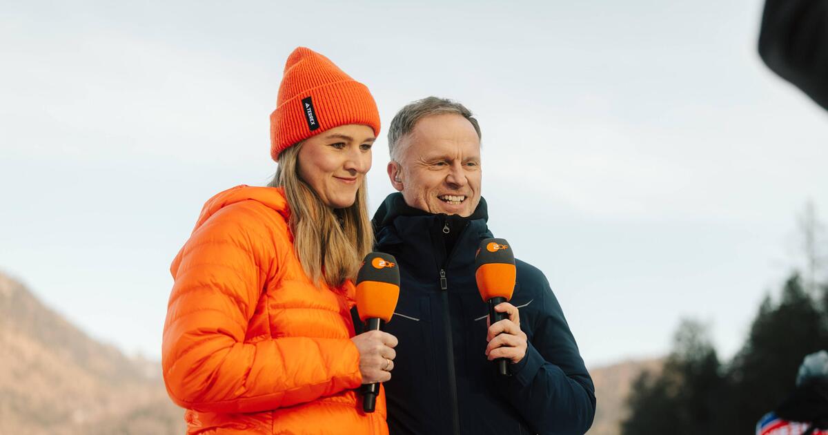 ZDF-Moderatoren verabschieden Kollegen nach Biathlon-Übertragung | GMX