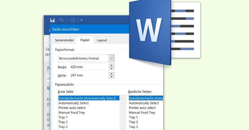 Ausgefallene DIN-Formate in Word einstellen | GMX